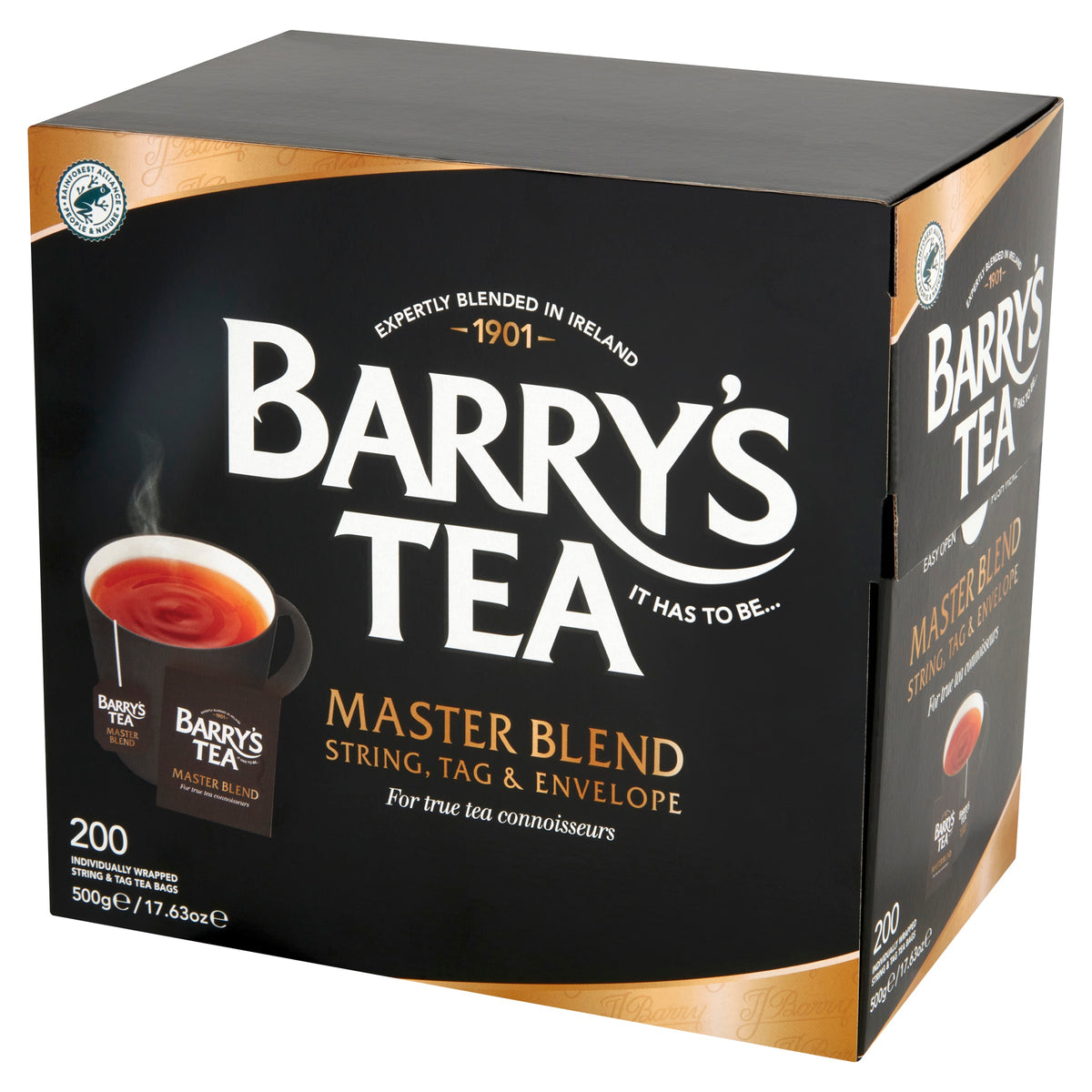 MASTER BLEND STRING, TAG & ENVELOPE 200 TEABAGS – Barry's Tea