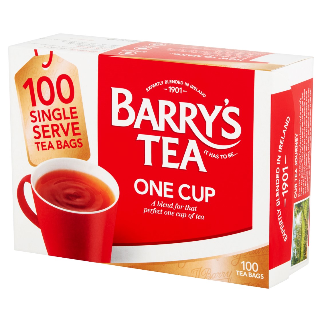 One Cup 100 Teabags | Single Cup Teabags – Barry's Tea